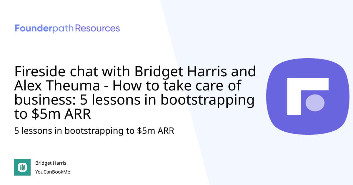 Fireside chat with Bridget Harris and Alex Theuma - How to take care of ...