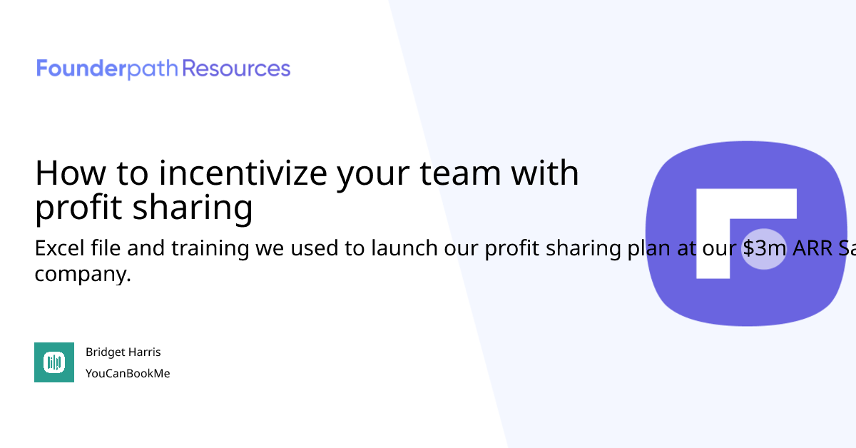 How to incentivize your team with profit sharing - Founderpath Resources