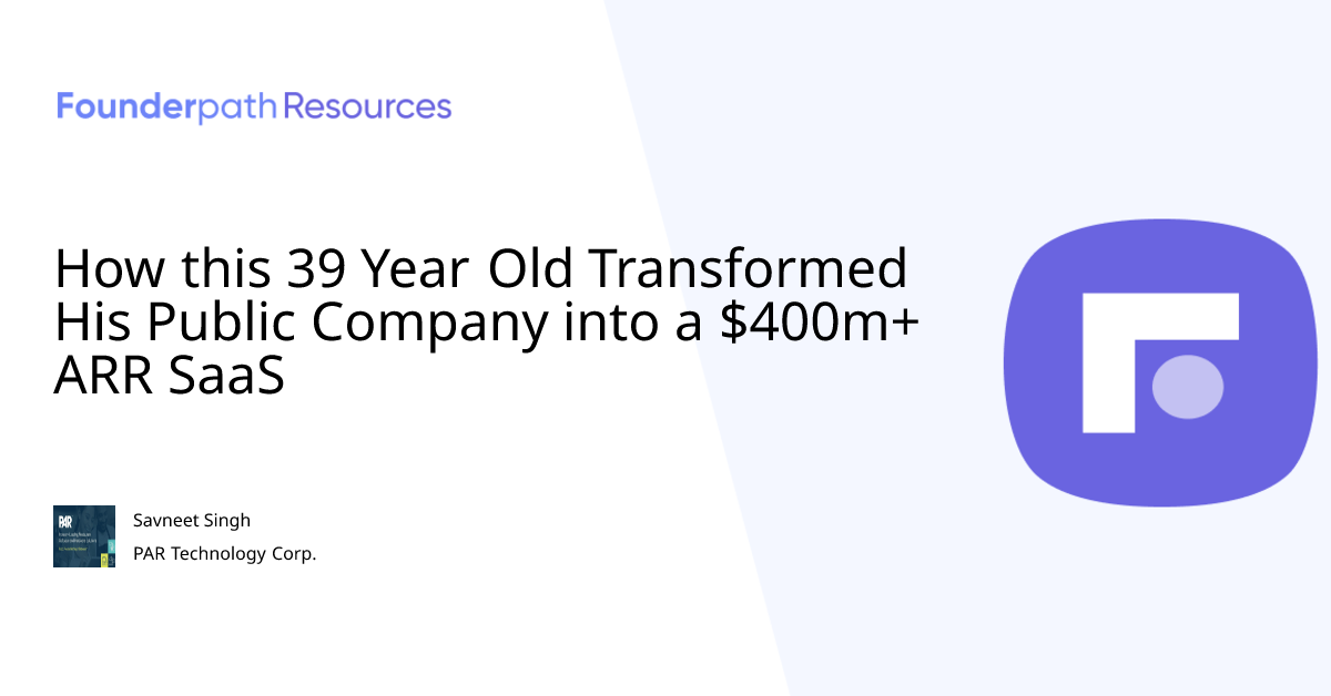 How this 39 Year Old Transformed His Public Company into a $400m+ ARR ...