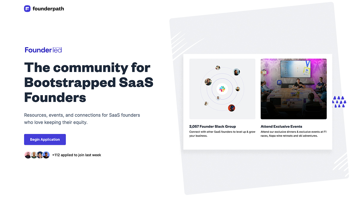 FounderLed - The community for Bootstrapped SaaS Founders